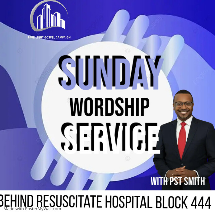 Church/Sunday service Template | PosterMyWall