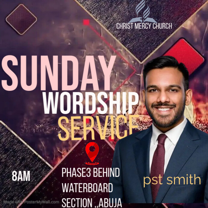 Church//Sunday service Template | PosterMyWall