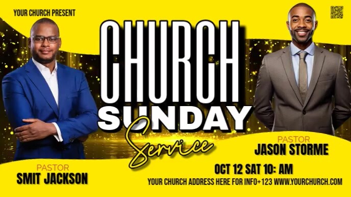 Church Sunday service Template | PosterMyWall