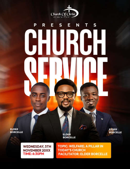 church sunday service Template | PosterMyWall