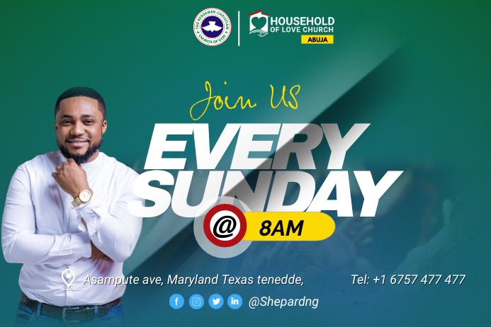 Church Sunday Service flyer (7) Template | PosterMyWall