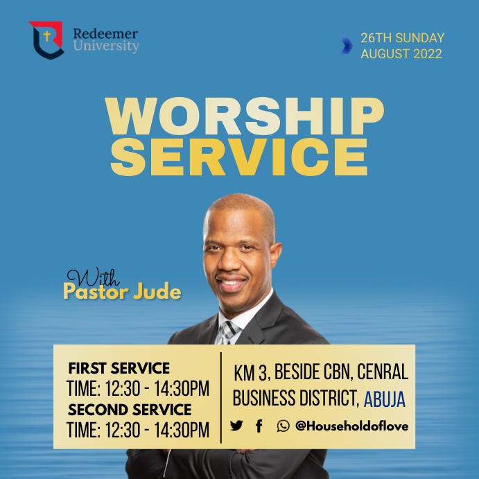 CHURCH SUNDAY SERVICE FLYER DESIGN TEMPLATE ( | PosterMyWall