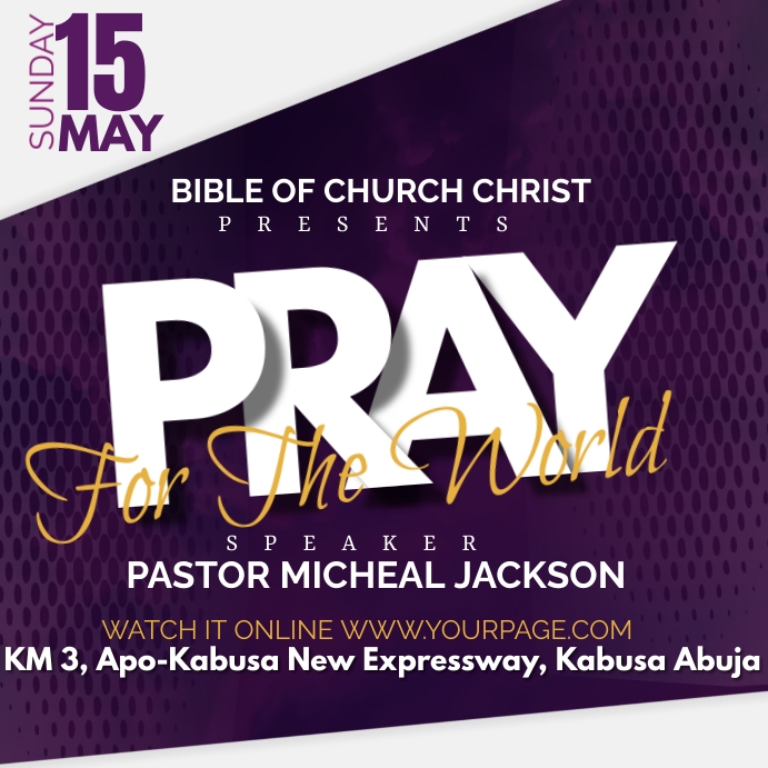 CHURCH SUNDAY SERVICE FLYER DESIGN TEMPLATE ( | PosterMyWall