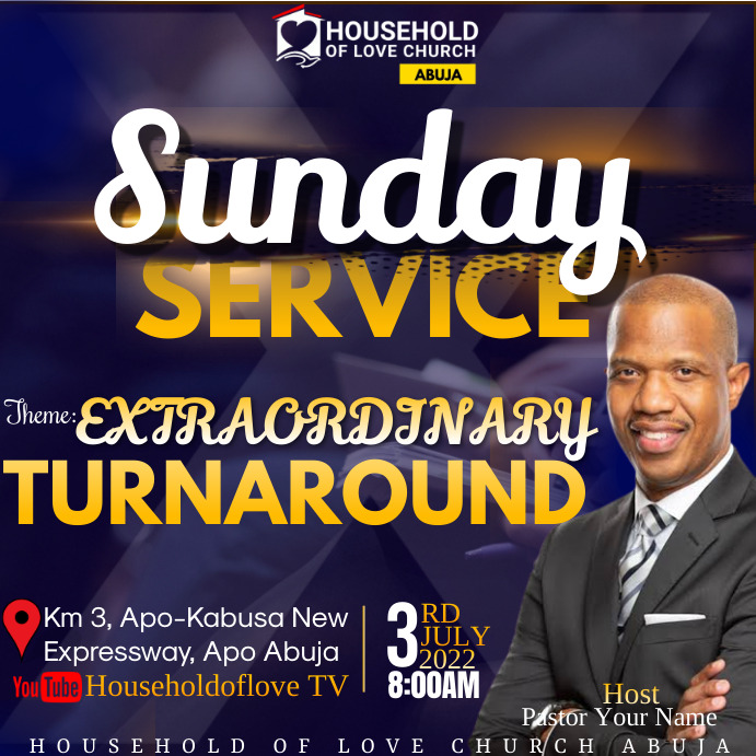 CHURCH SUNDAY SERVICE FLYER DESIGN TEMPLATE ( | PosterMyWall