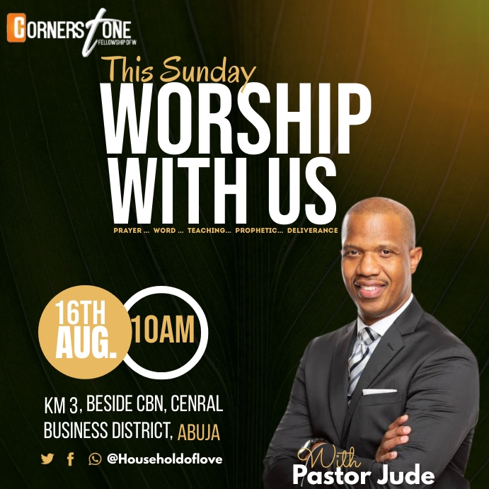 CHURCH SUNDAY SERVICE FLYER DESIGN TEMPLATE ( | PosterMyWall