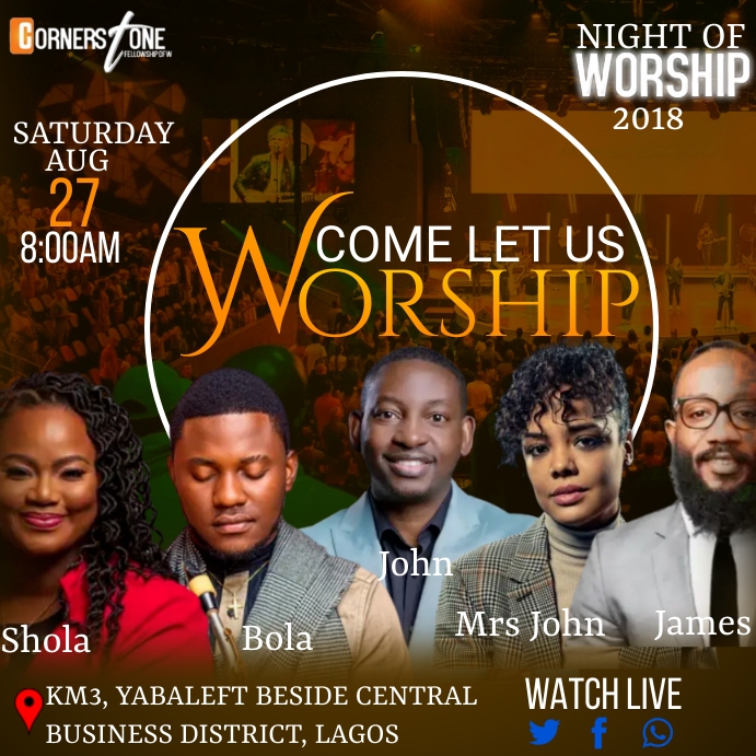 CHURCH SUNDAY SERVICE FLYER DESIGN TEMPLATE ( | PosterMyWall