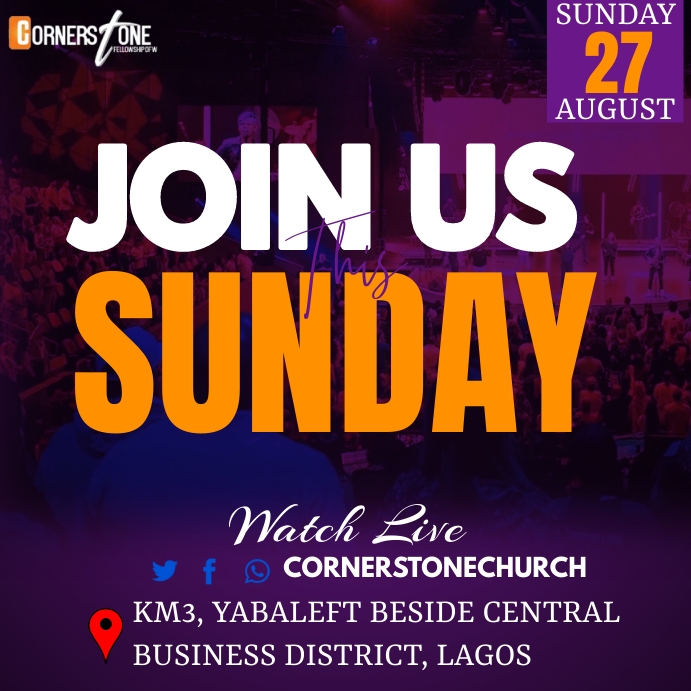 CHURCH SUNDAY SERVICE FLYER DESIGN TEMPLATE ( | PosterMyWall