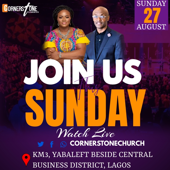 CHURCH SUNDAY SERVICE FLYER DESIGN TEMPLATE ( | PosterMyWall