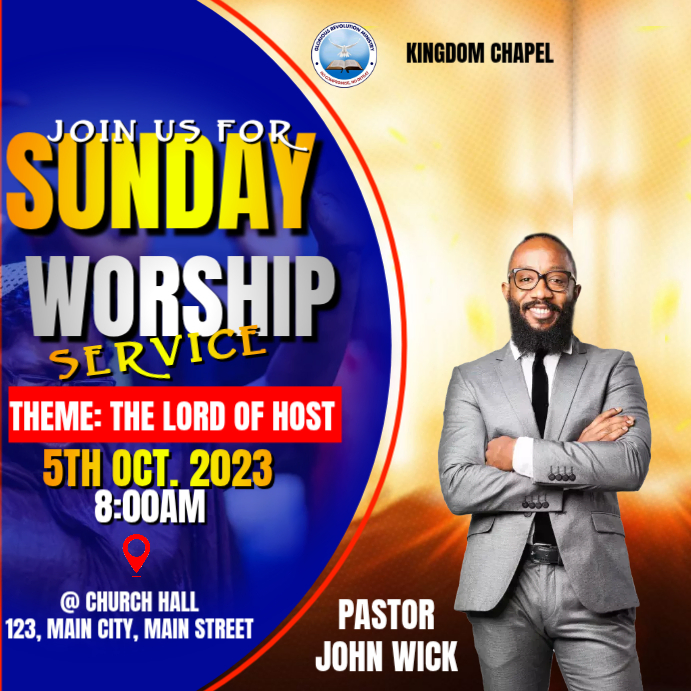 Plantilla de church sunday service flyer | PosterMyWall