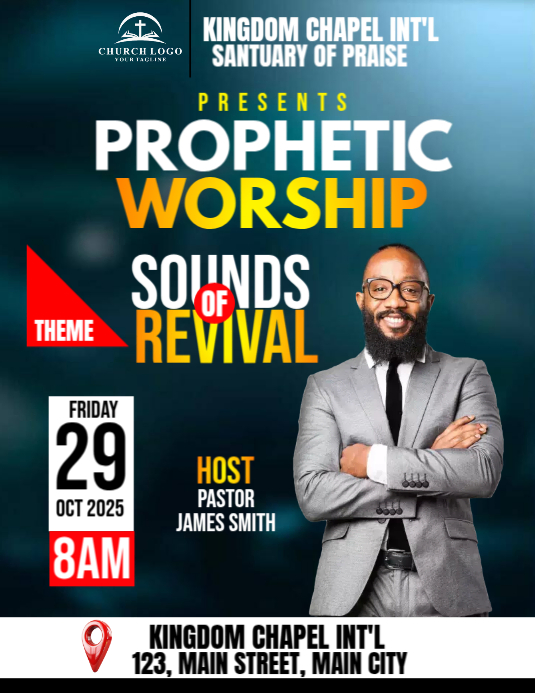 church sunday service flyer Template | PosterMyWall