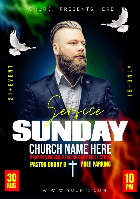 Church Sunday Service Flyer Template | PosterMyWall