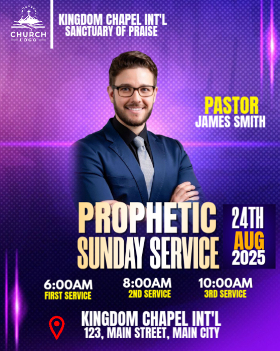 church sunday service flyer Template | PosterMyWall