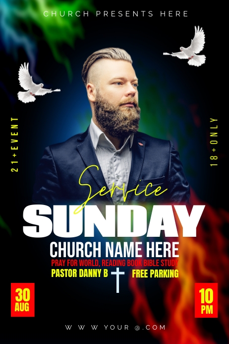 Church Sunday Service Flyer Template | PosterMyWall
