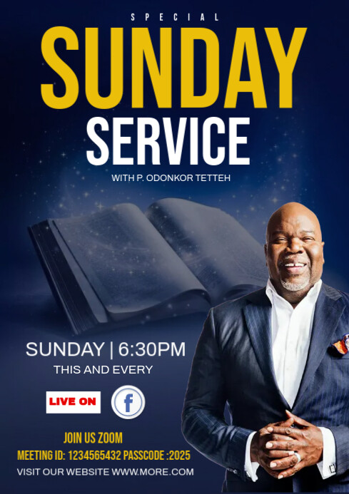 Church Sunday Service Flyer Template | PosterMyWall