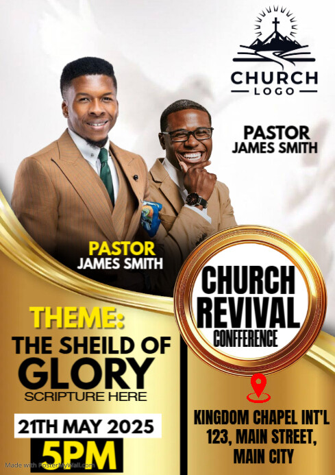 church sunday service flyer Template | PosterMyWall