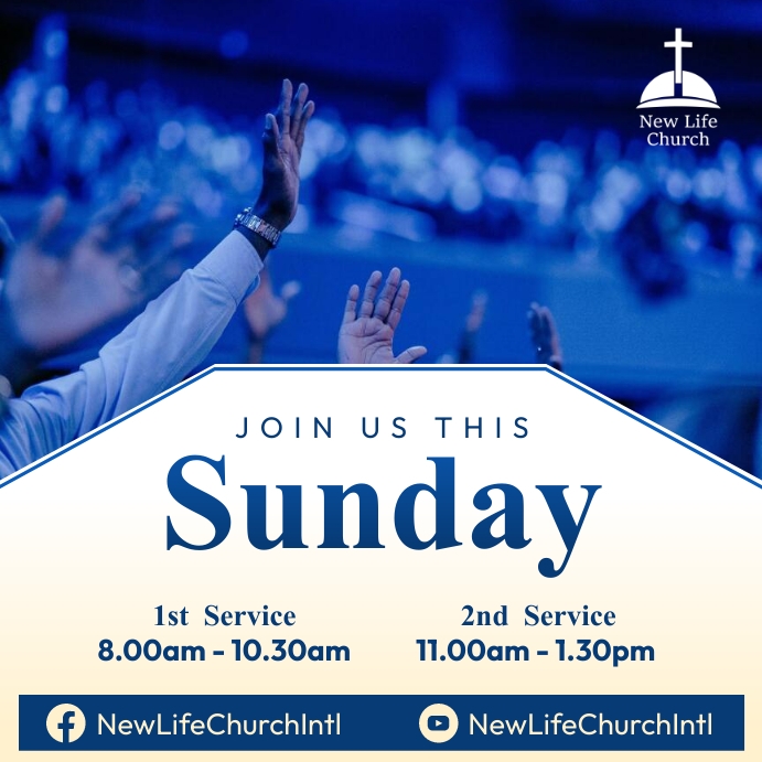 church sunday service flyer Template | PosterMyWall