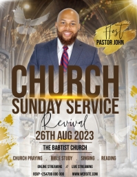 church sunday service Template | PosterMyWall