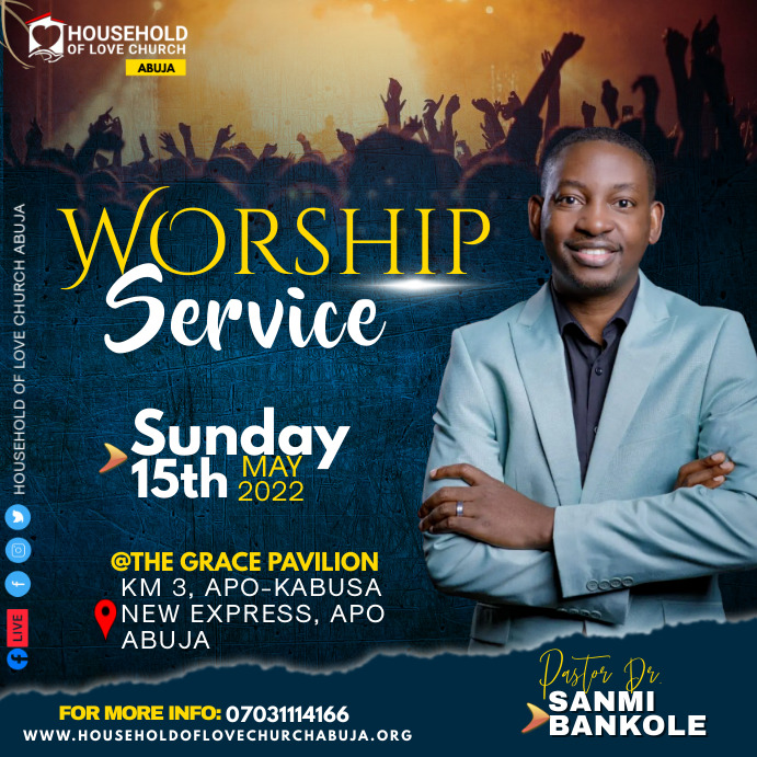 Modèle Church Sunday Service flyer template | PosterMyWall