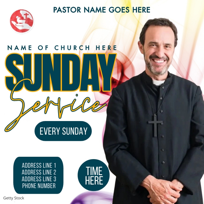 Church Sunday Service Poster Template | PosterMyWall