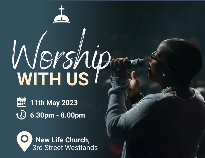 church Sunday service poster template | PosterMyWall