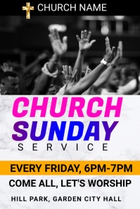Church Sunday School poster Template | PosterMyWall
