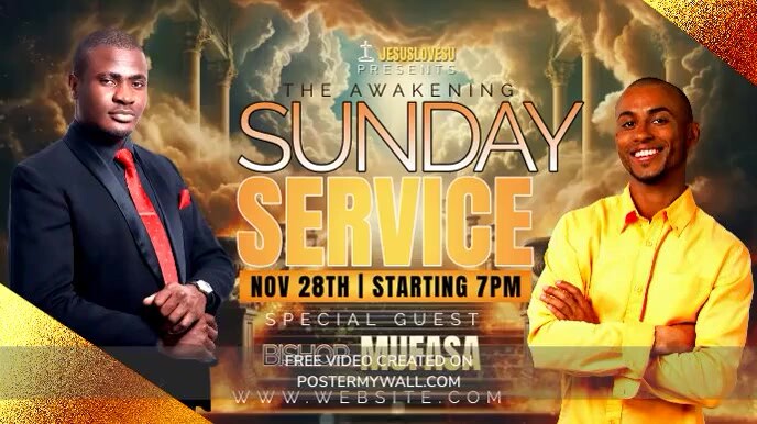 Copy of Church sunday service with special guest | PosterMyWall