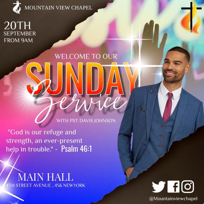 CHURCH SUNDAY TEMPLATE | PosterMyWall