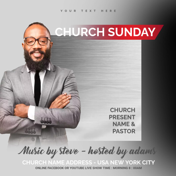 Church sunday template | PosterMyWall