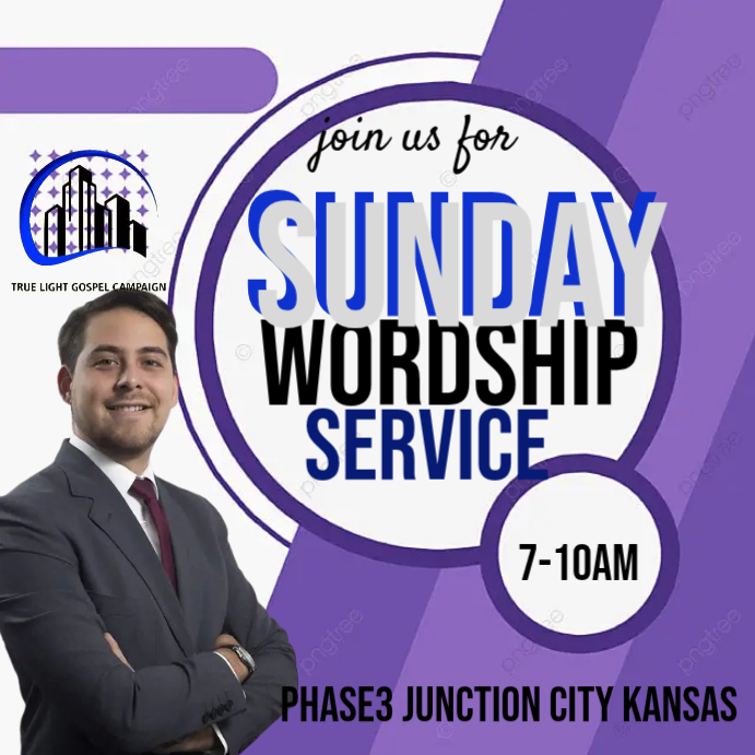 Church /Sunday worship service Template | PosterMyWall