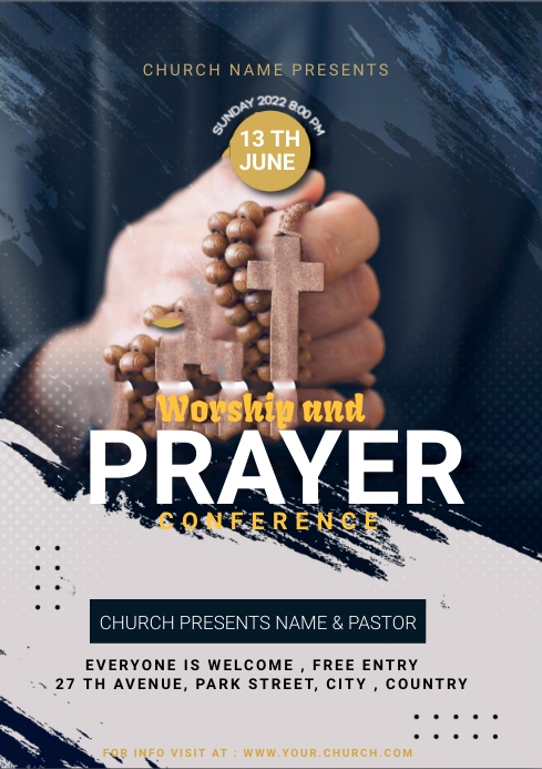 CHURCH TEMPLATE | PosterMyWall