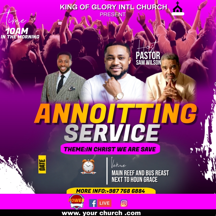 church template | PosterMyWall