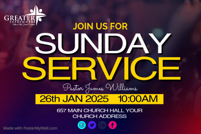 Church template | PosterMyWall