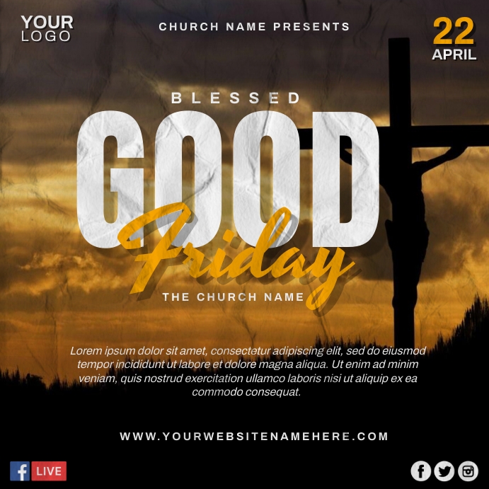CHURCH TEMPLATE.A | PosterMyWall