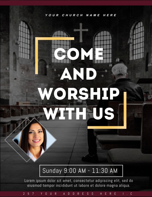 Copy of CHURCH TEMPLATE.E | PosterMyWall