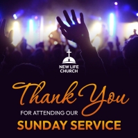 Church Thank you note Template | PosterMyWall