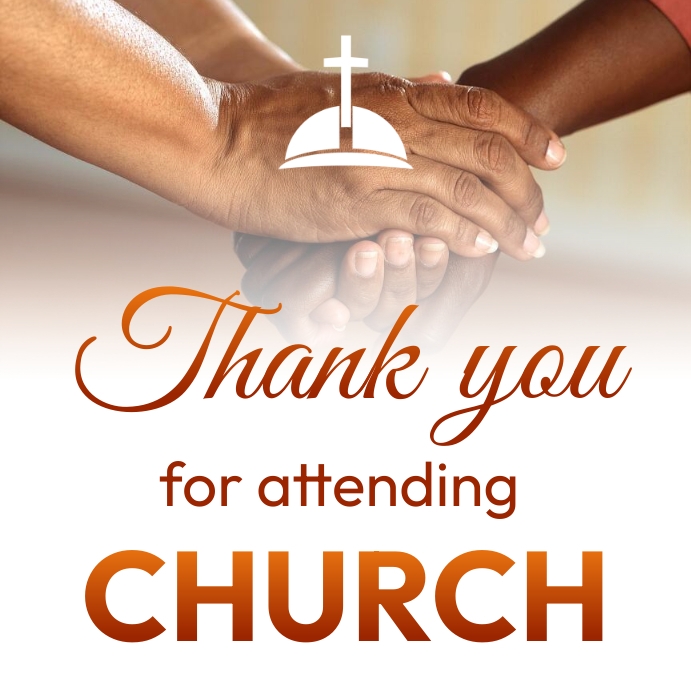 Church thank you note Template | PosterMyWall