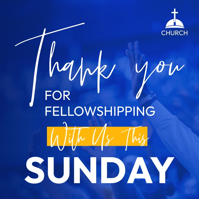 church thank you note Template | PosterMyWall