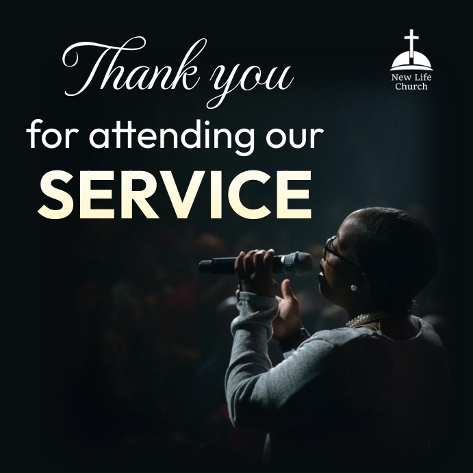 church thank you note Template | PosterMyWall