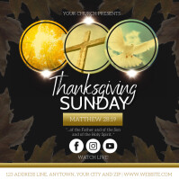 CHURCH THANKSGIVING SERVICE ONLINE TEMPLATE | PosterMyWall