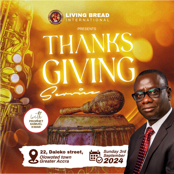 Church thanksgiving service flyer | PosterMyWall