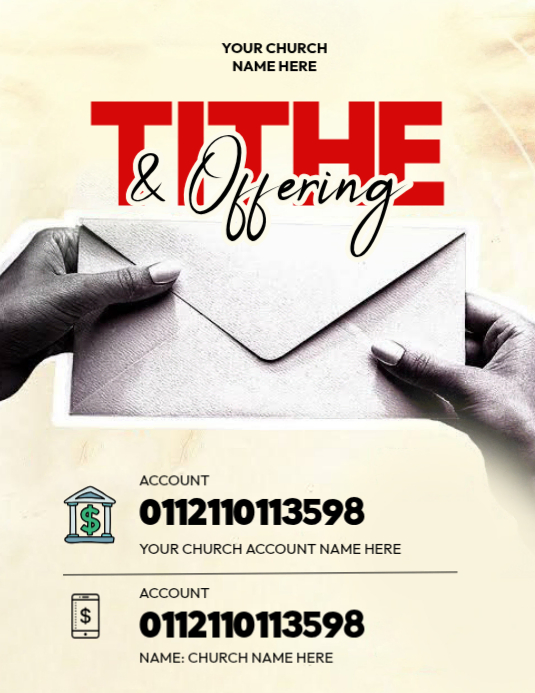 Church Tithes and Offering post Template | PosterMyWall