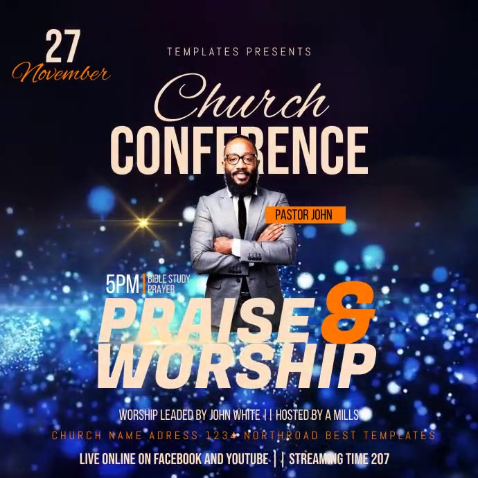 CHURCH video FLYER TEMPLATE (1) | PosterMyWall