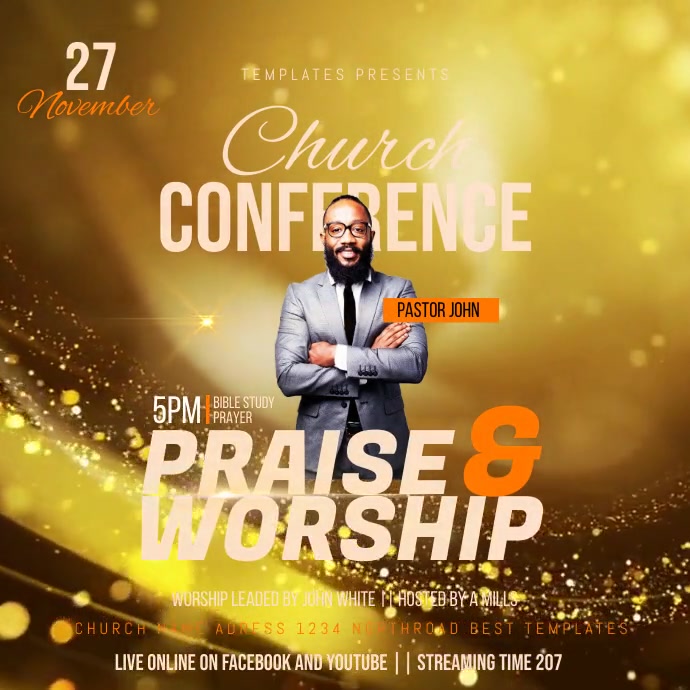 CHURCH video FLYER TEMPLATE | PosterMyWall
