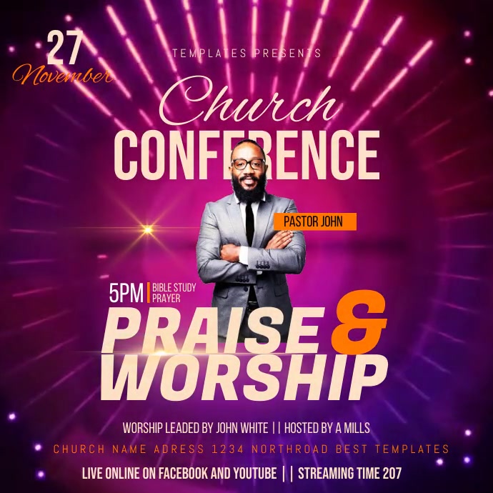 CHURCH video FLYER TEMPLATE | PosterMyWall