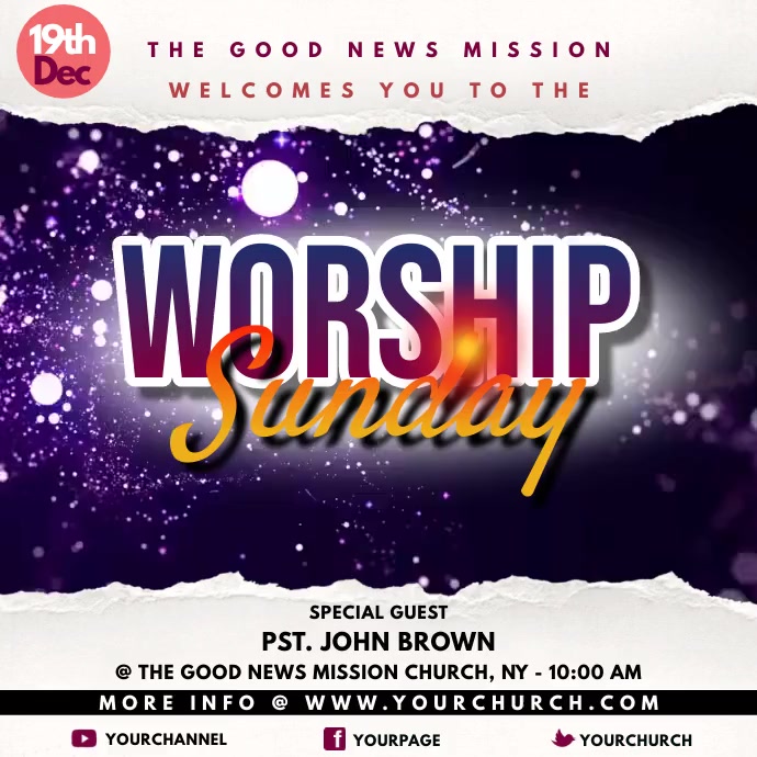 church video template | PosterMyWall