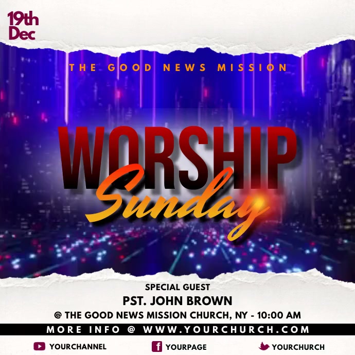 church video template | PosterMyWall