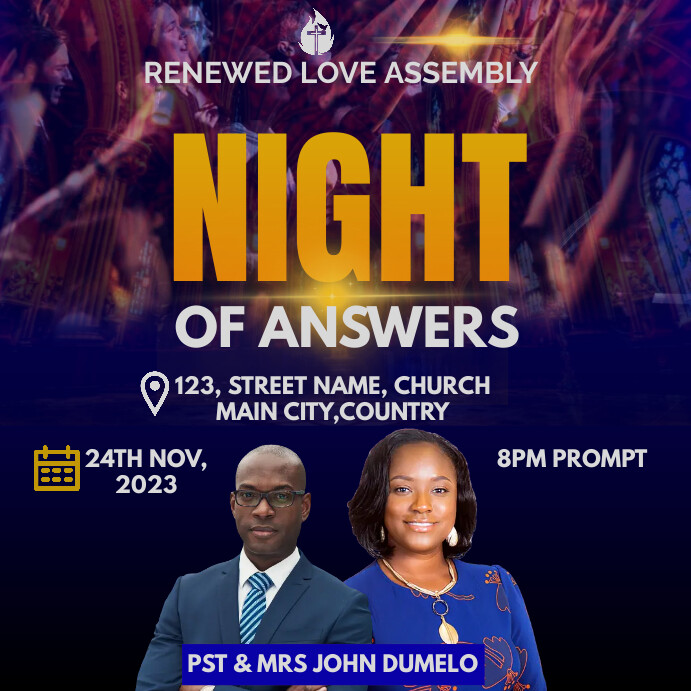 church vigil flyer Template | PosterMyWall