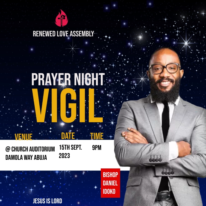church vigil flyer Template | PosterMyWall