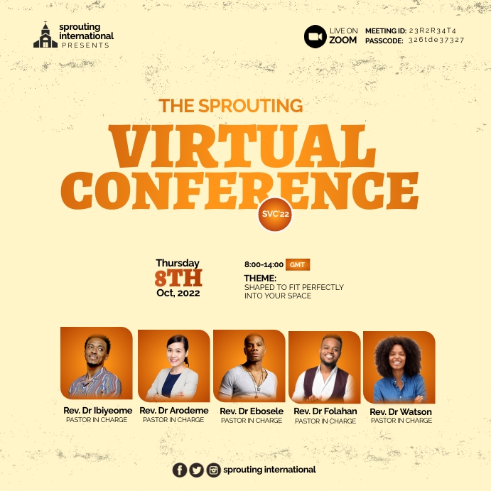 CHURCH VIRTUAL CONFERENCE Template | PosterMyWall