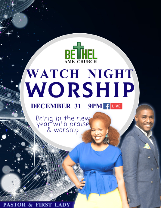 Church Watch Night Service Template | PosterMyWall